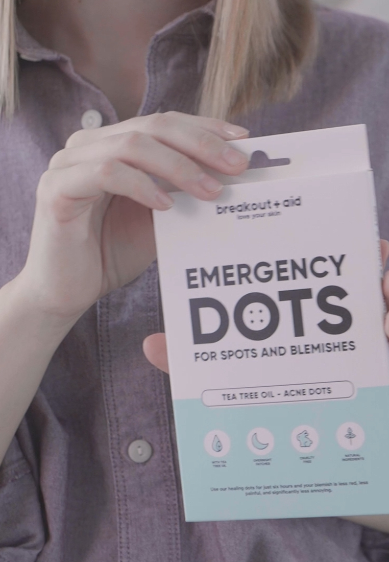 Breakoutaid EMERGENCY DOTS FOR SPOTS AND BLEMISHES WITH TEA TREE OIL 72 ...