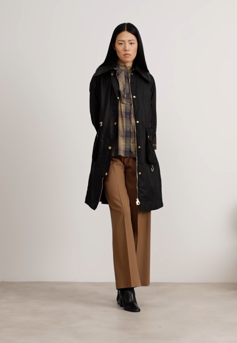 Barbour PREMIUM TOWNFIELD - Parka - black/classic/black - Zalando