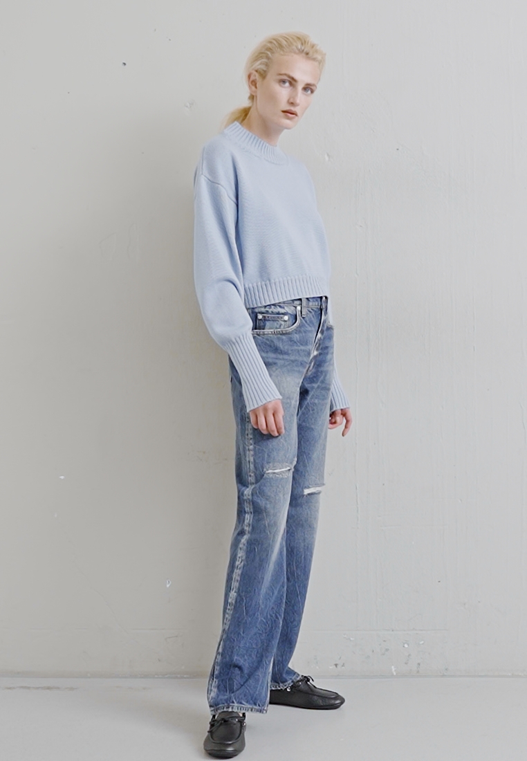 FRAME THE BOXY - Jeans Relaxed Fit - blue denim - Zalando.de