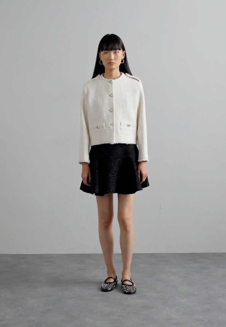 maje VALEXIA - Lichte jas - Ecru/crème - Zalando.nl