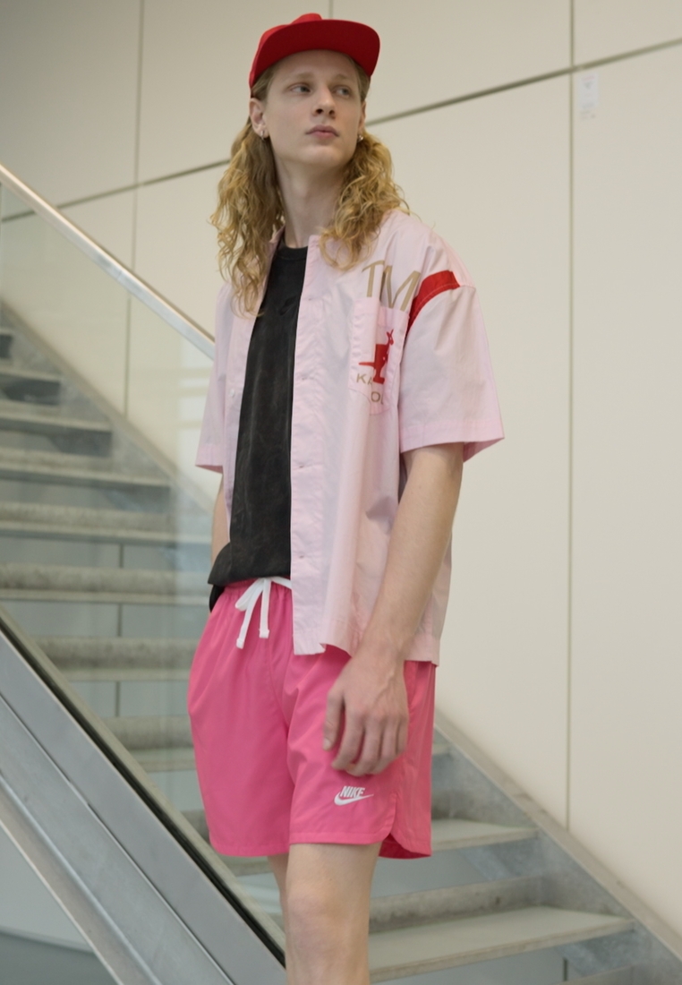 Nike Sportswear M Club Wvn Lnd Flow Shorts Pinksicle White Pink
