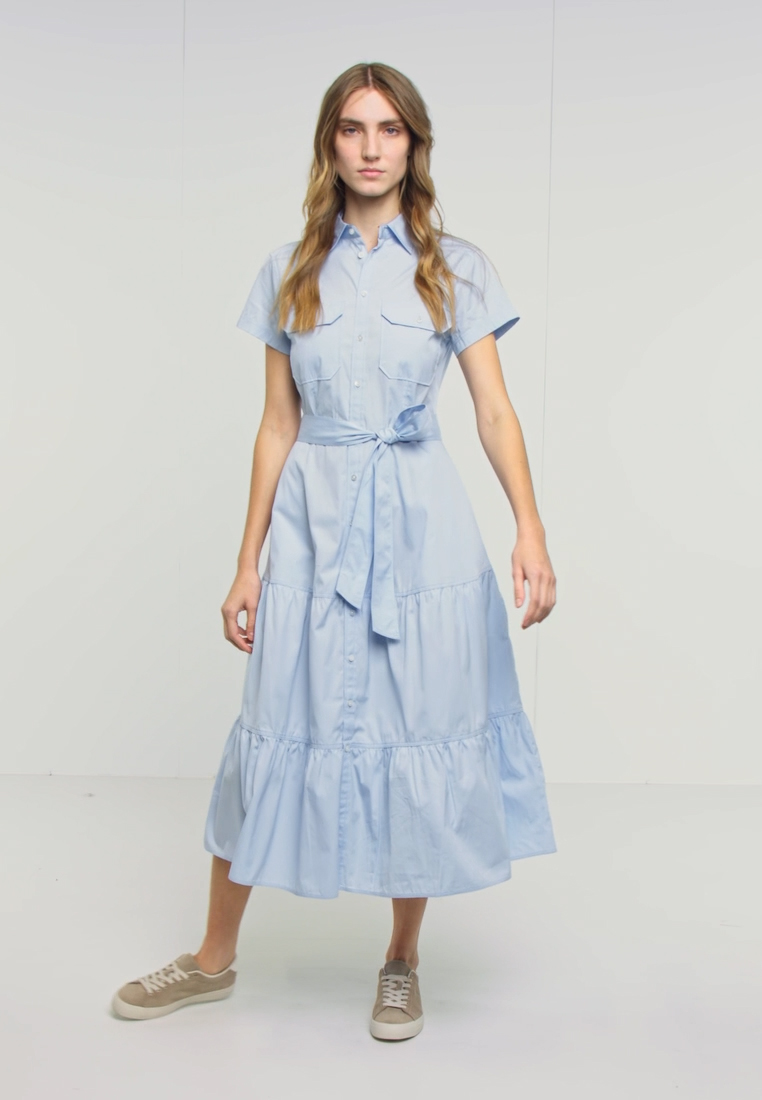 Polo Ralph Lauren SHORT SLEEVE DAY DRESS - Haljina-majica - light blue/svjetloplavo - Zalando.hr