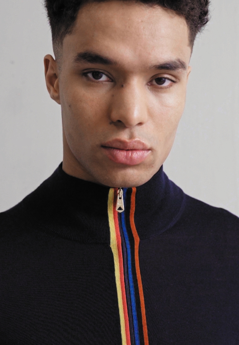 Paul Smith CARDIGAN ZIP THRU - Cardigan - dark blue - Zalando.co.uk