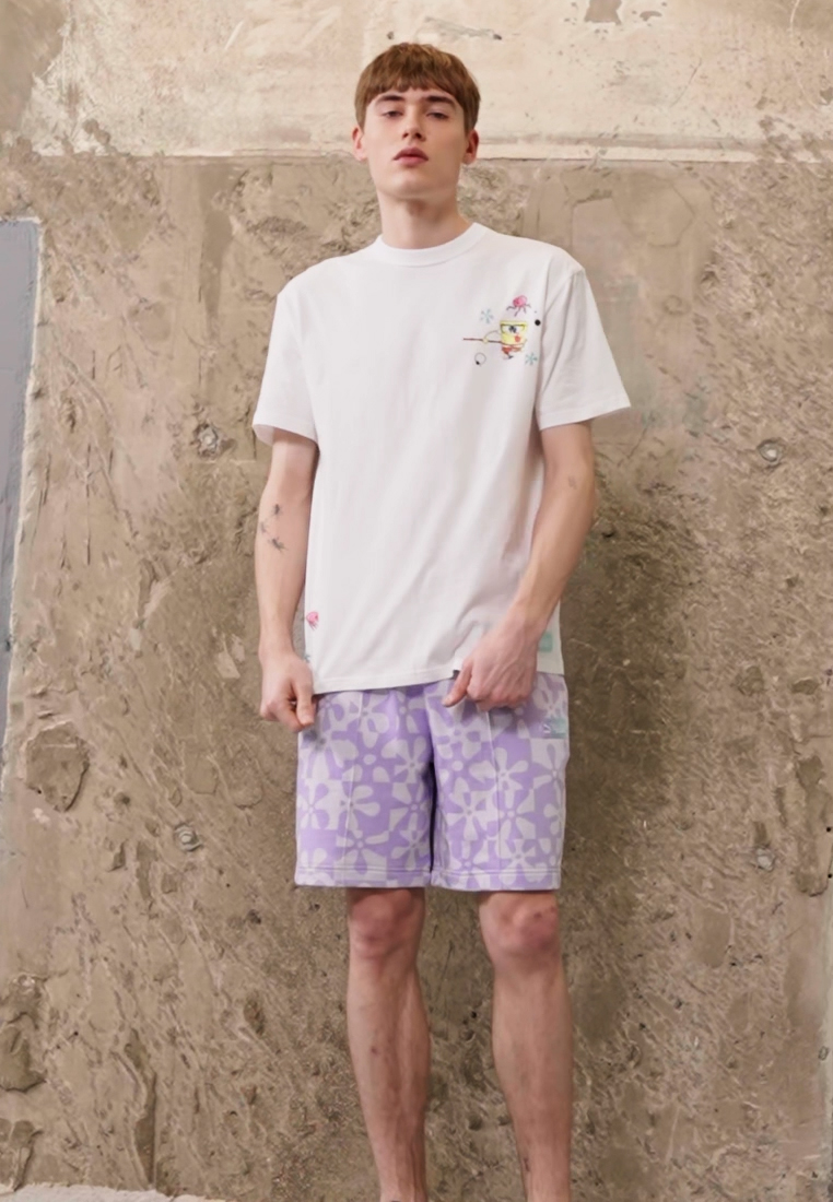 Puma SPONGEBOB GRAPHIC TEE - Print T-shirt - white - Zalando.ie