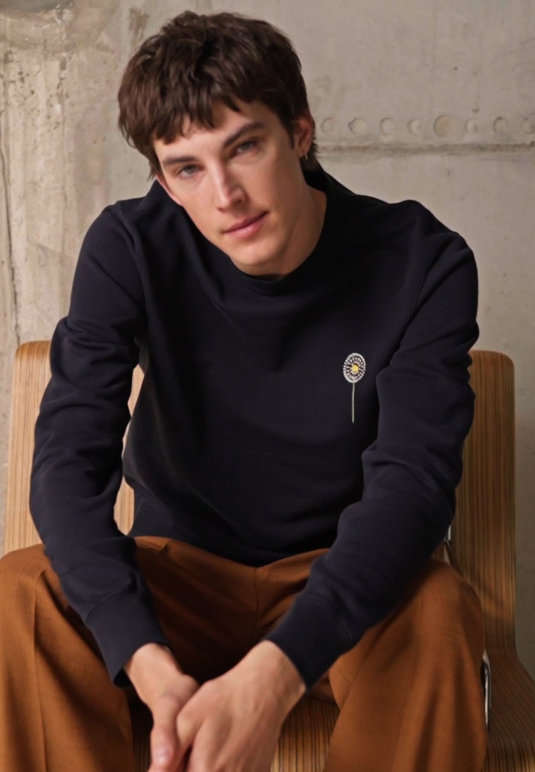 sandro CREW DANDELION - Sweatshirt - marine/dark blue - Zalando.de