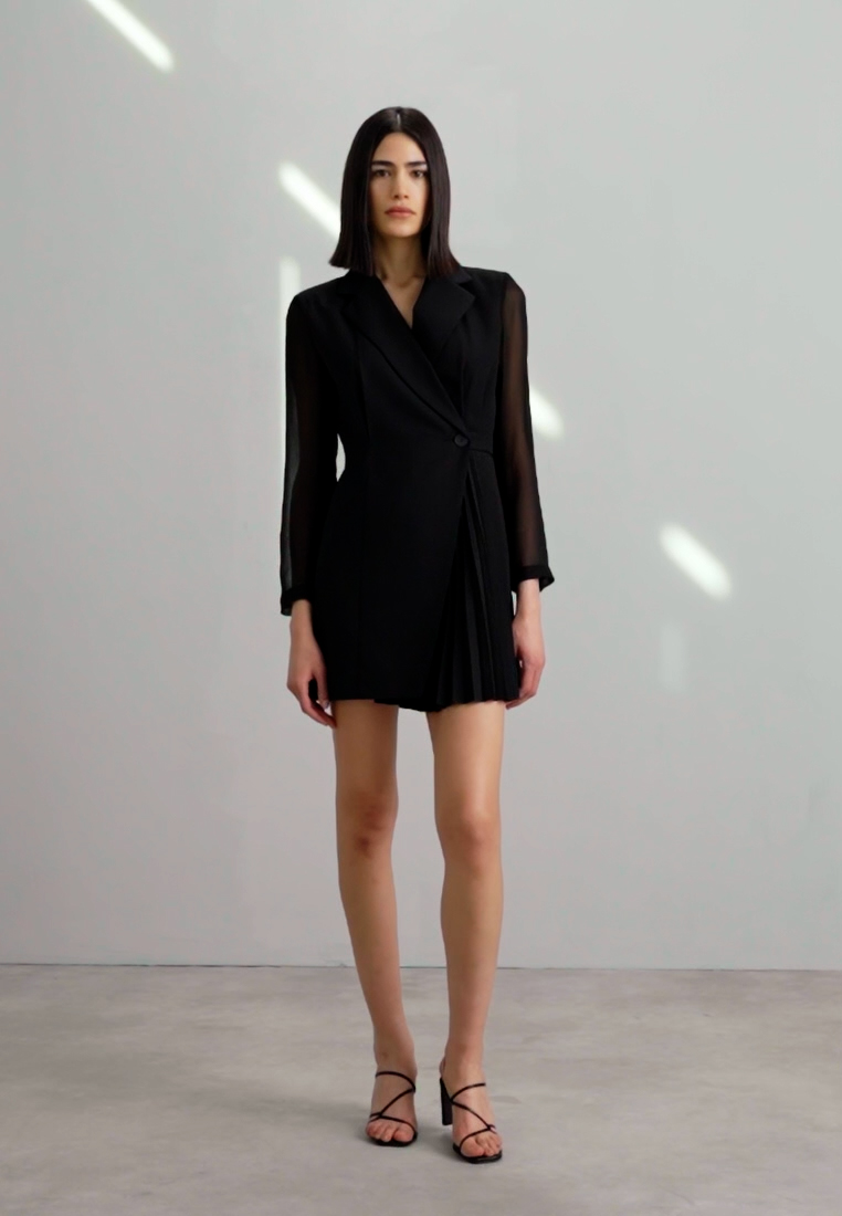 Sandro Lilela Cocktail Dress Party Dress Noir Black Zalando De